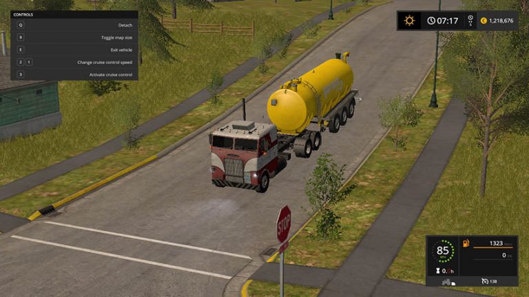 White Freightliner cabover v 1.0 – FS17 mod