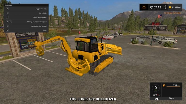 Forestry Bulldozer v 1.0 – FS17 mod