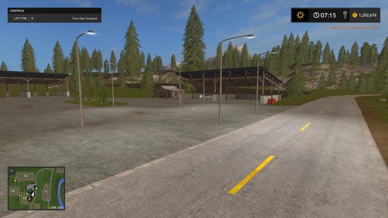 Placeable Floodlight v 1.4 [MP] – FS17 mod