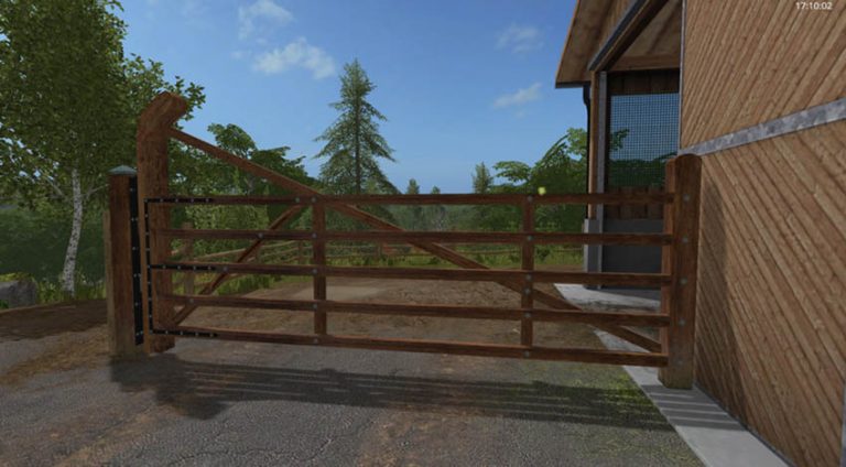 Animated paddock fence with gate V 1.0 [SP] – FS17 mod