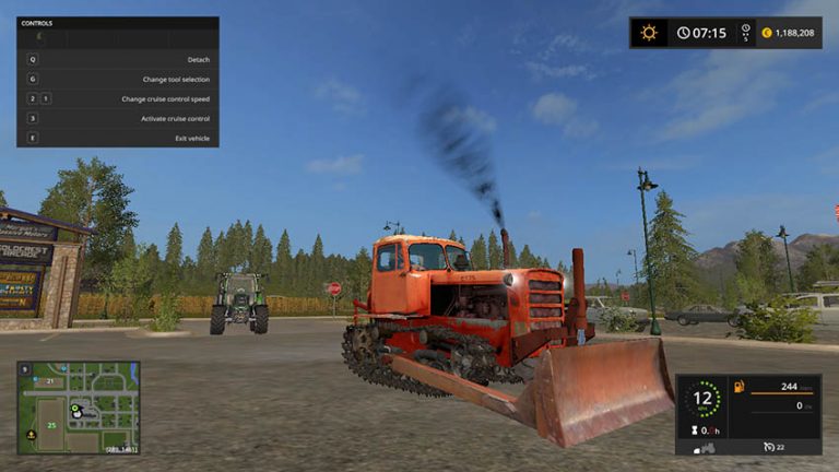 DT-75 and leveler V 2.0 [MP] – FS17 mod