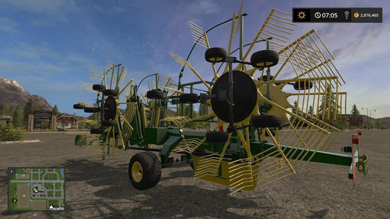 John Deere 1252 Windrower V 1.0 [MP] – FS17 mod