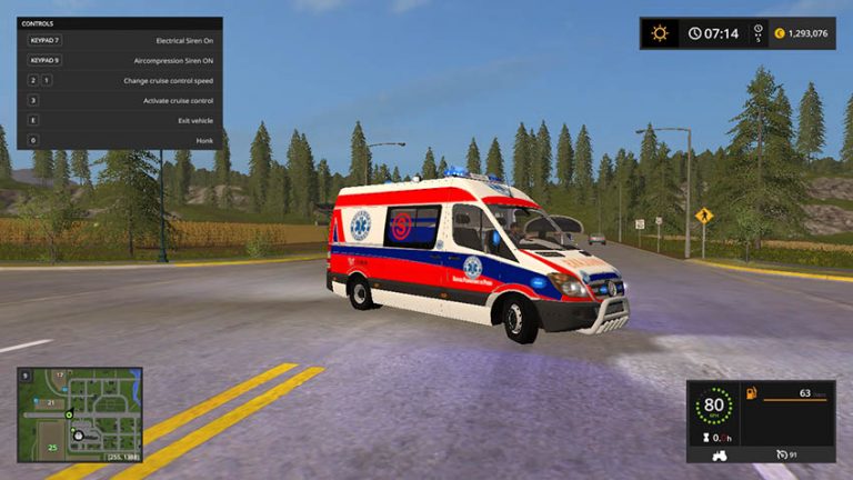 Poland Ambulance MB Sprinter v 1.0 – FS17 mod