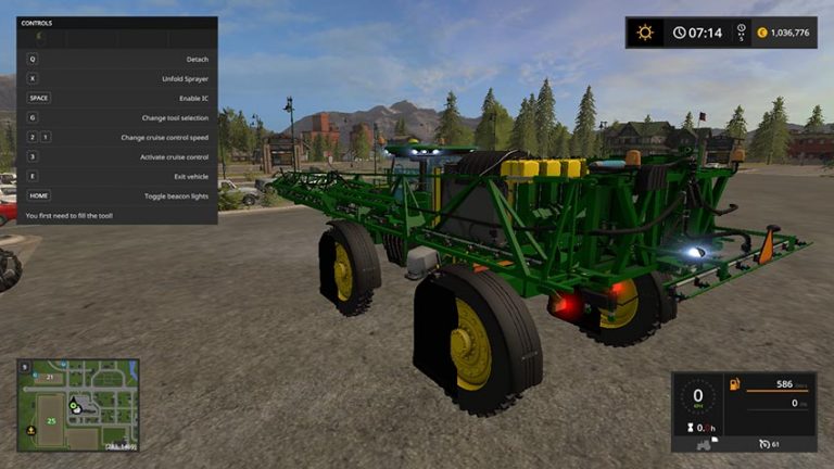 John Deere 4045 Sprayer v 1.0 – FS17 mod