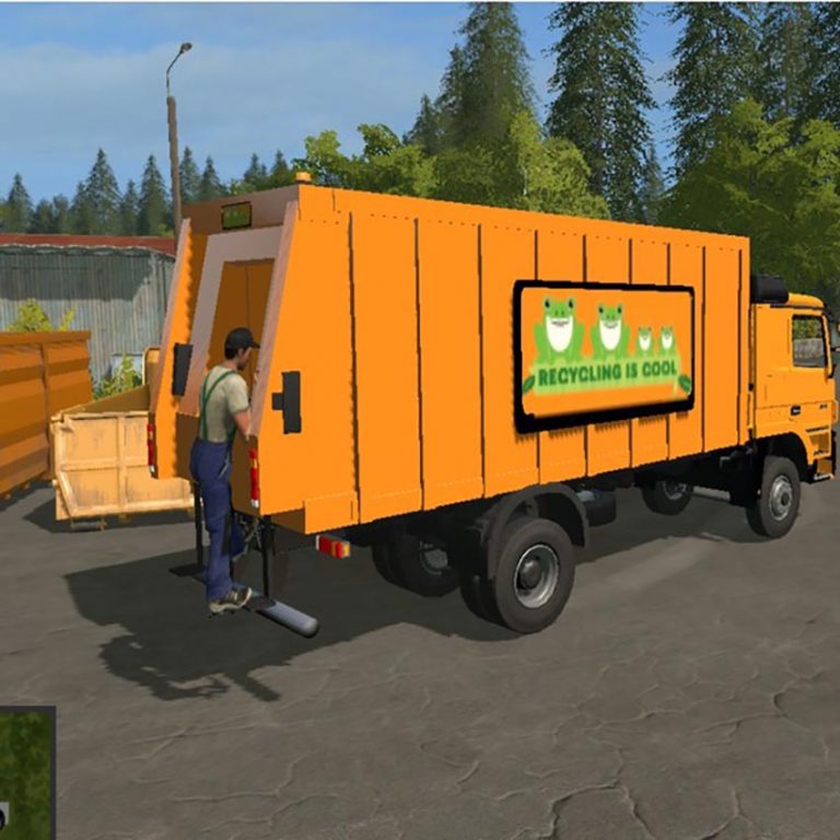 Garbage truck Mercedes Actros V 1.1.1 [MP] – FS17 mod