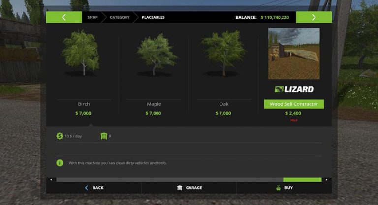Placeable woodsell v 1.0 – FS17 mod