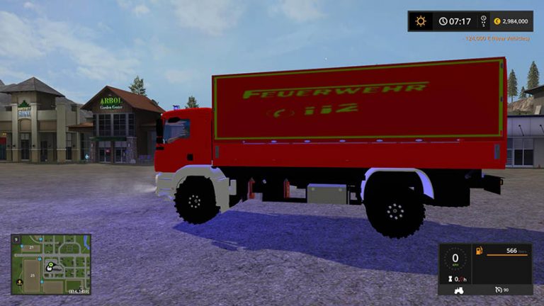 Man firefighter vehicle GW-L v 1.0 – FS17 mod