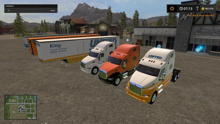 UNITED SEMI TRUCK & TRAILER final – FS17 mod