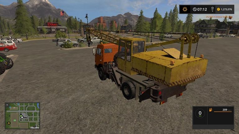 Kamaz 43225 Crane v 1.0 – FS17 mod
