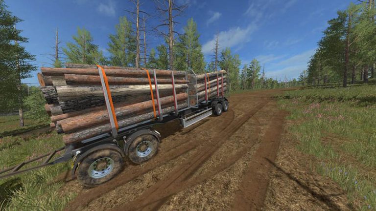 Log Trailer v 1.1 – FS17 mod