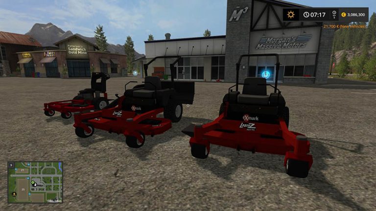 Mower Pack With New Zero Turn v 1.0 – FS17 mod