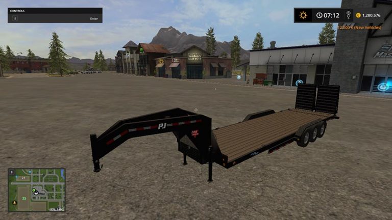 Gooseneck load trail trailer v 1.0 – FS17 mod