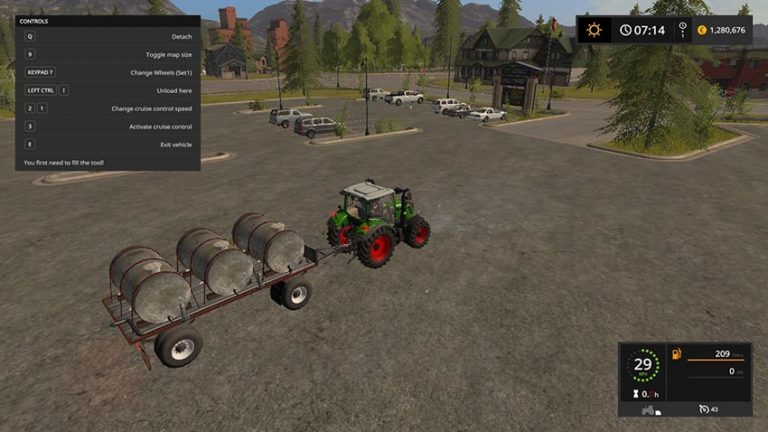 Water Milk trailer v 1.0 – FS17 mod