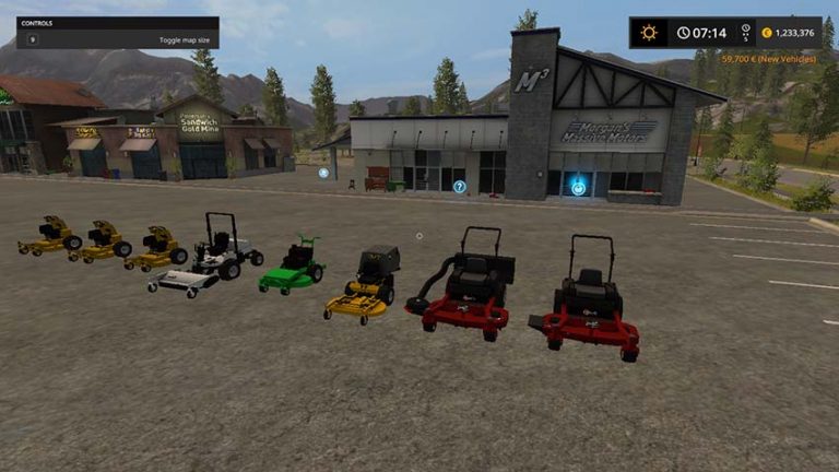 Mower Pack With Wright Staners v 1.0 – FS17 mod