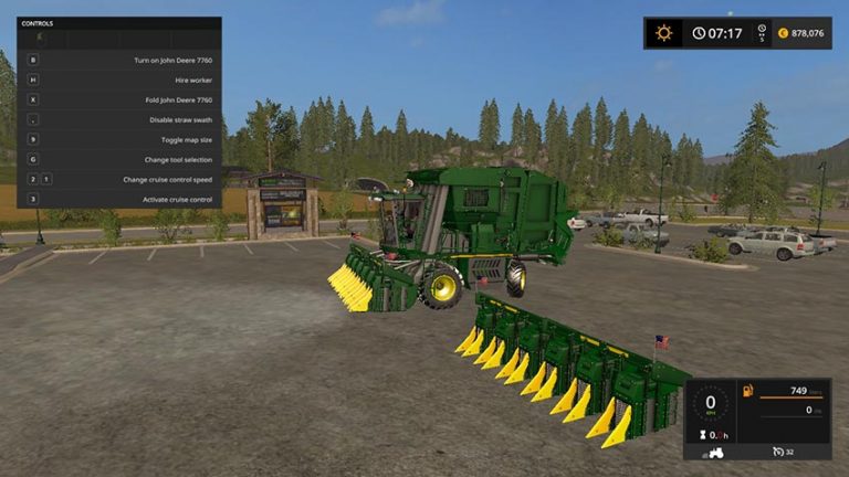 John Deere 7760 Cotton Picker fixed Final – FS17 mod