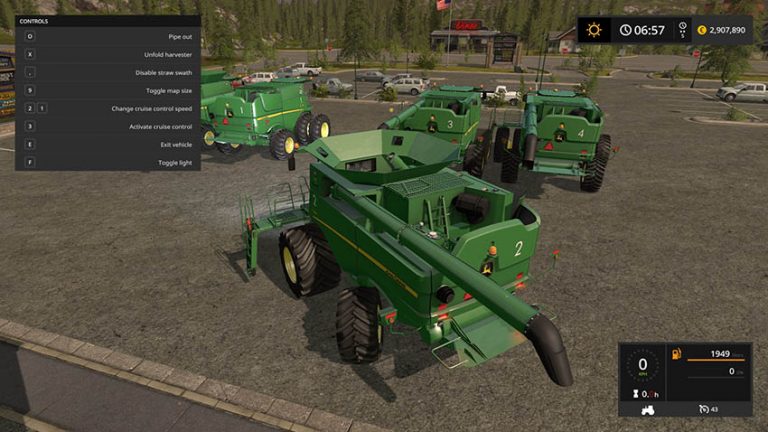 John Deere S US v 1.0 – FS17 mod