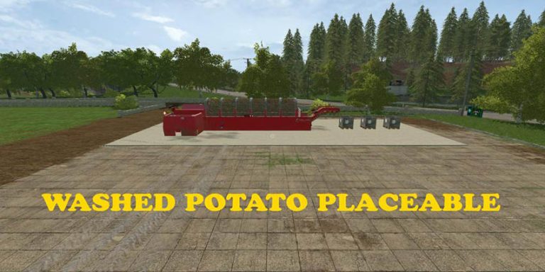 Washed Potato Placeable v 1.0 – FS17 mod