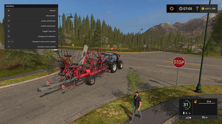 LELY Windrowers With Attacher v 1.0 – FS17 mod