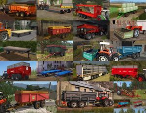 Remorque / Plateau Pack v 1.0 – FS17 mod