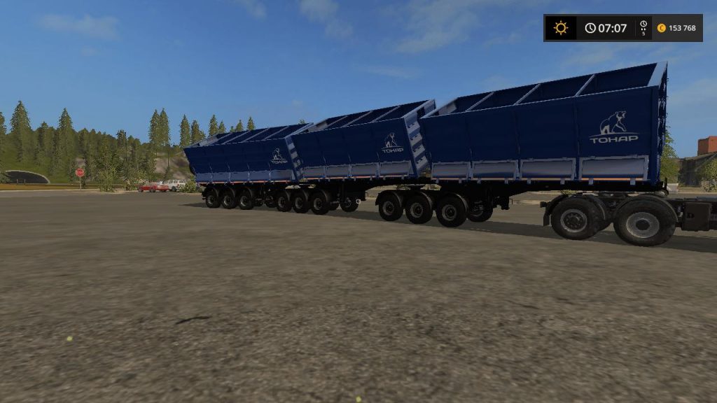 Road train Tonar-95411 v 2.1 – FS17 mod