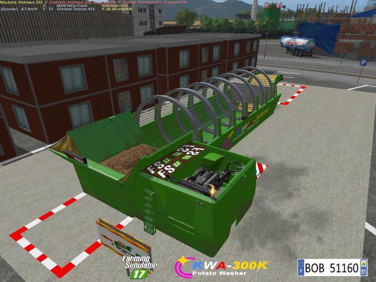 Washed Potato placeable BY BOB51160 v1.0 – FS17 mod